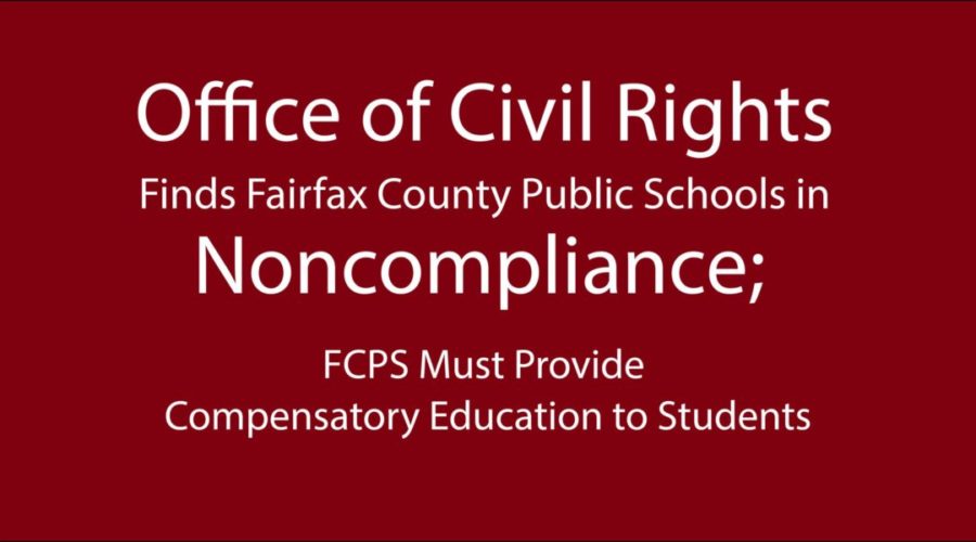 Office of Civil Rights Finds Fairfax County Public Schools in Noncompliance; FCPS Must Provide ...